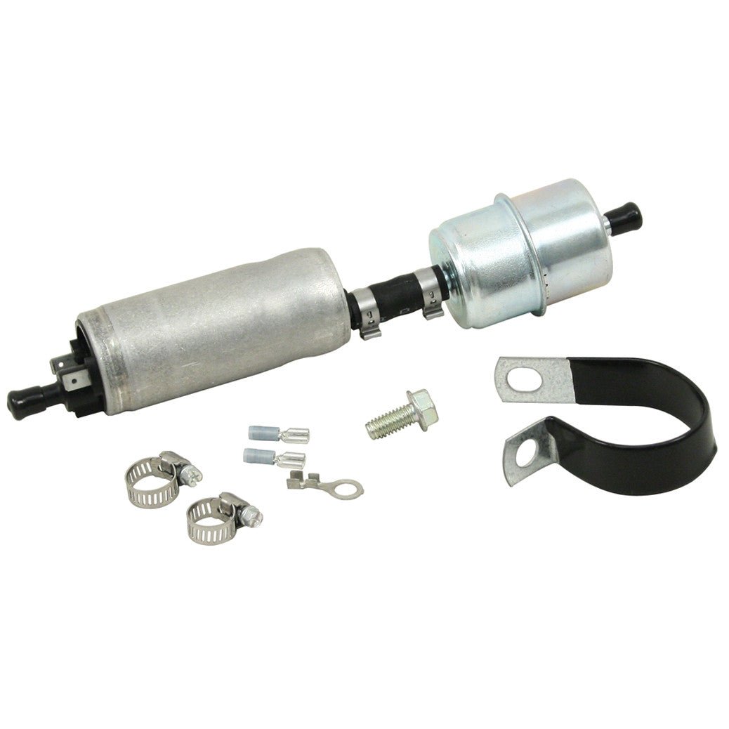 Empi 41-2604 In-Line 12V Electric Fuel Pump W/Filter 30 GPH Fuel Flow ...